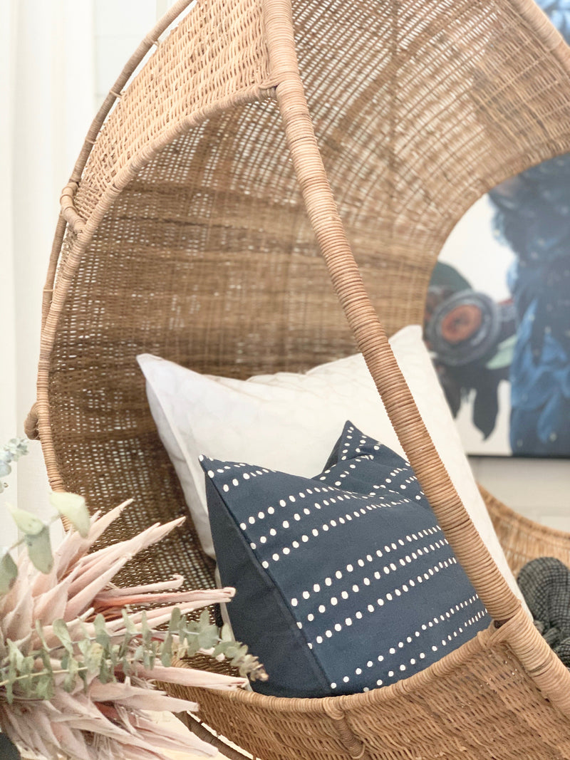 Hanging Pod Woven Cane Chair | Coastal Drift AU